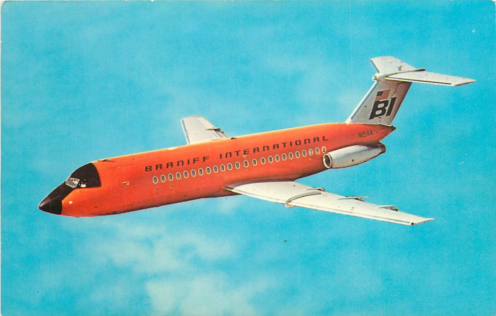 Braniff International Airlines Jet Airplane - Airline Issue Postcard | eBay