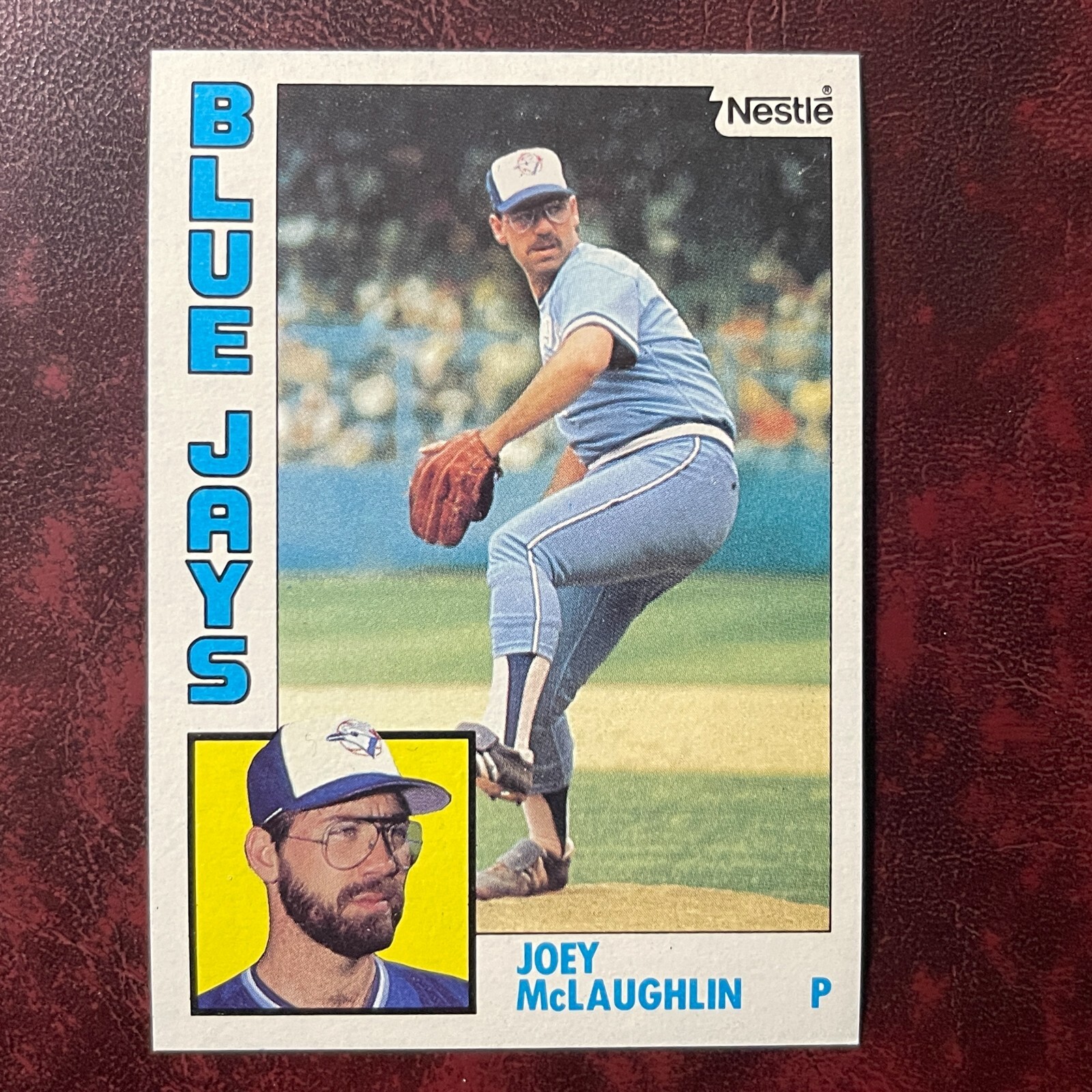 1984 Topps NESTLE Set JOEY MCLAUGHLIN Parallel #556 TORONTO BLUE JAYS ...