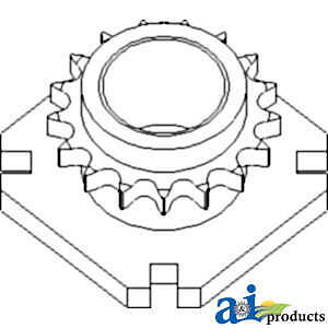 Sprocket AH143227 fits John Deere 1092 1243 | eBay