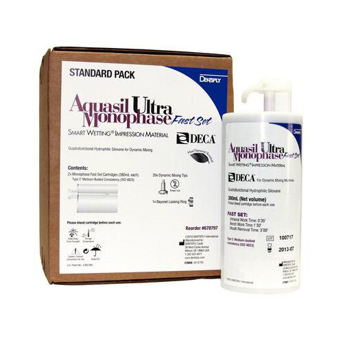 Dentsply 678697 Aquasil Ultra+ Smart Wetting Material Medium Fast Set 2 ...