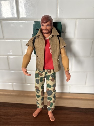 1971 Big Josh Mattel Action Figure With Outfit And Backpack