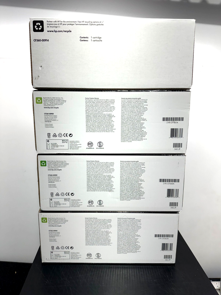 HP Toner 508A Toner Set for M552 M553 MFP M577 CF360A CF361A CF360AM ...