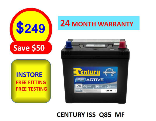 CENTURY Q85mf ISS Active AGM Stop Start Battery Superior Starting Power ...