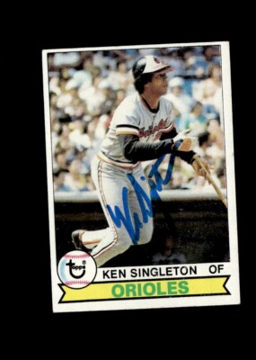 Ken Singleton 1979 Topps Orioles authentic autographed card | eBay