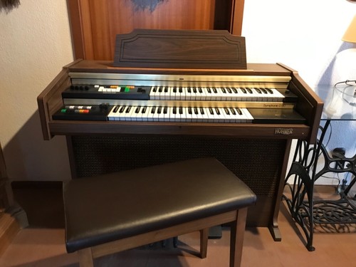 Heimorgel Hohner Symphonie D90 2 Manuale mit Bank und Noten | eBay