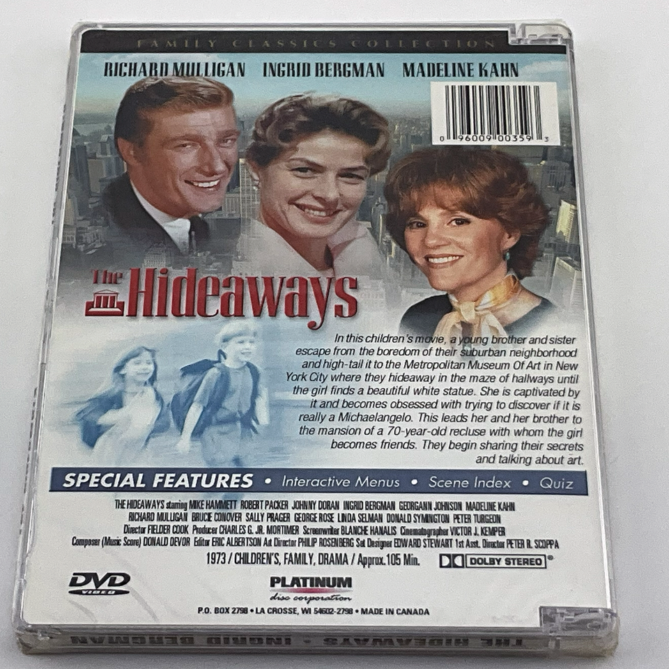 The Hideaway DVD - 2000 - Ingrid Bergman, Sally Prager, Johnny Doran ...