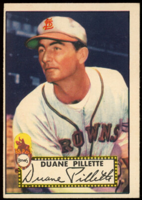 1952 Topps Duane Pillette #82 VG | eBay
