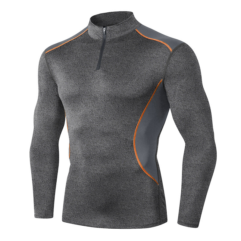 ZONBAILON Men's Stand-up Collar Fitness Clothes PRO Sports Running ...