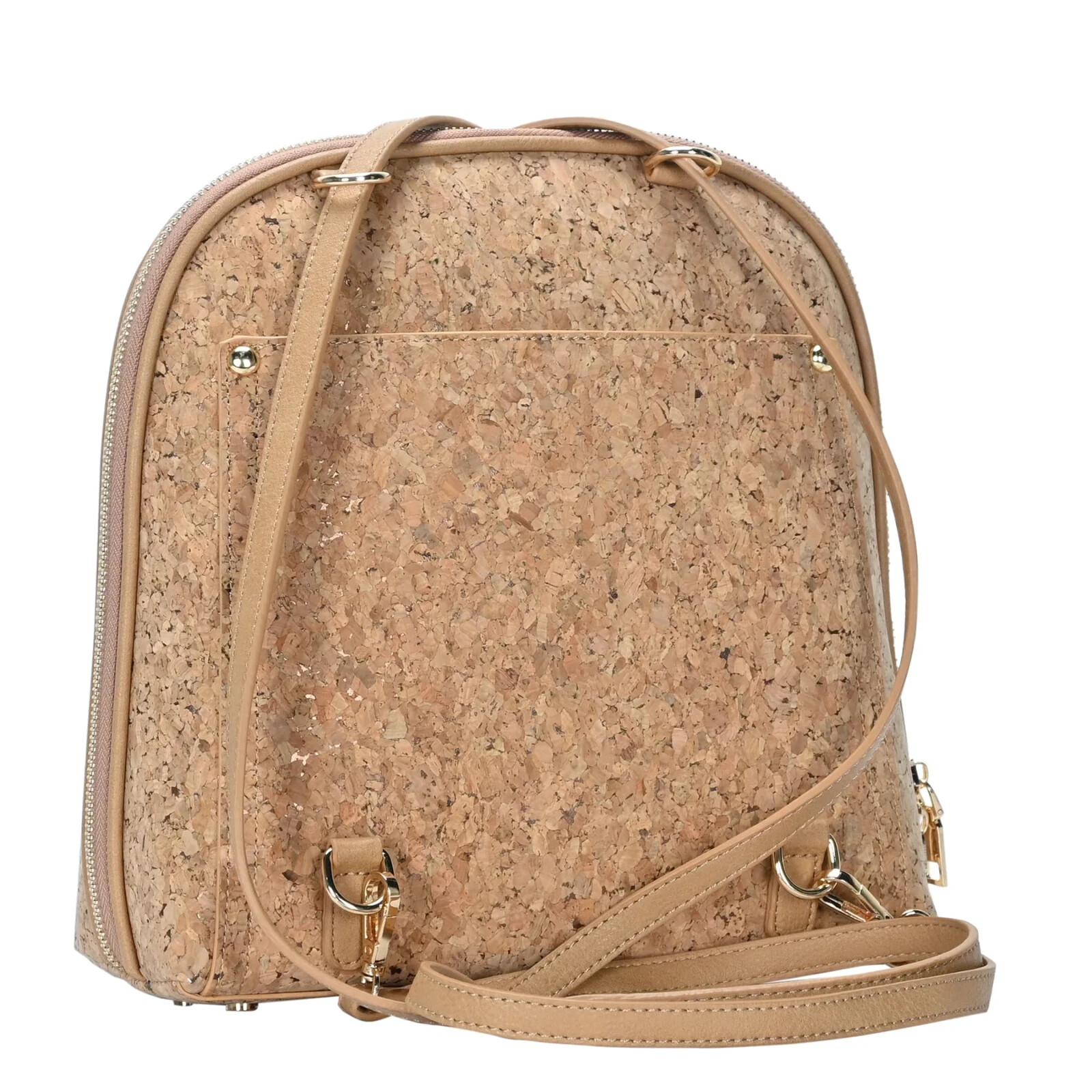 MIZTIQUE Daisy Cork Backpack Purse CONVERTIBLE Adjustable Straps Beige ...