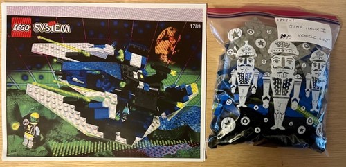 Lego Set 1789 Space “Unitron” STAR HAWK II (VEHICLE ONLY) w/PDF ...