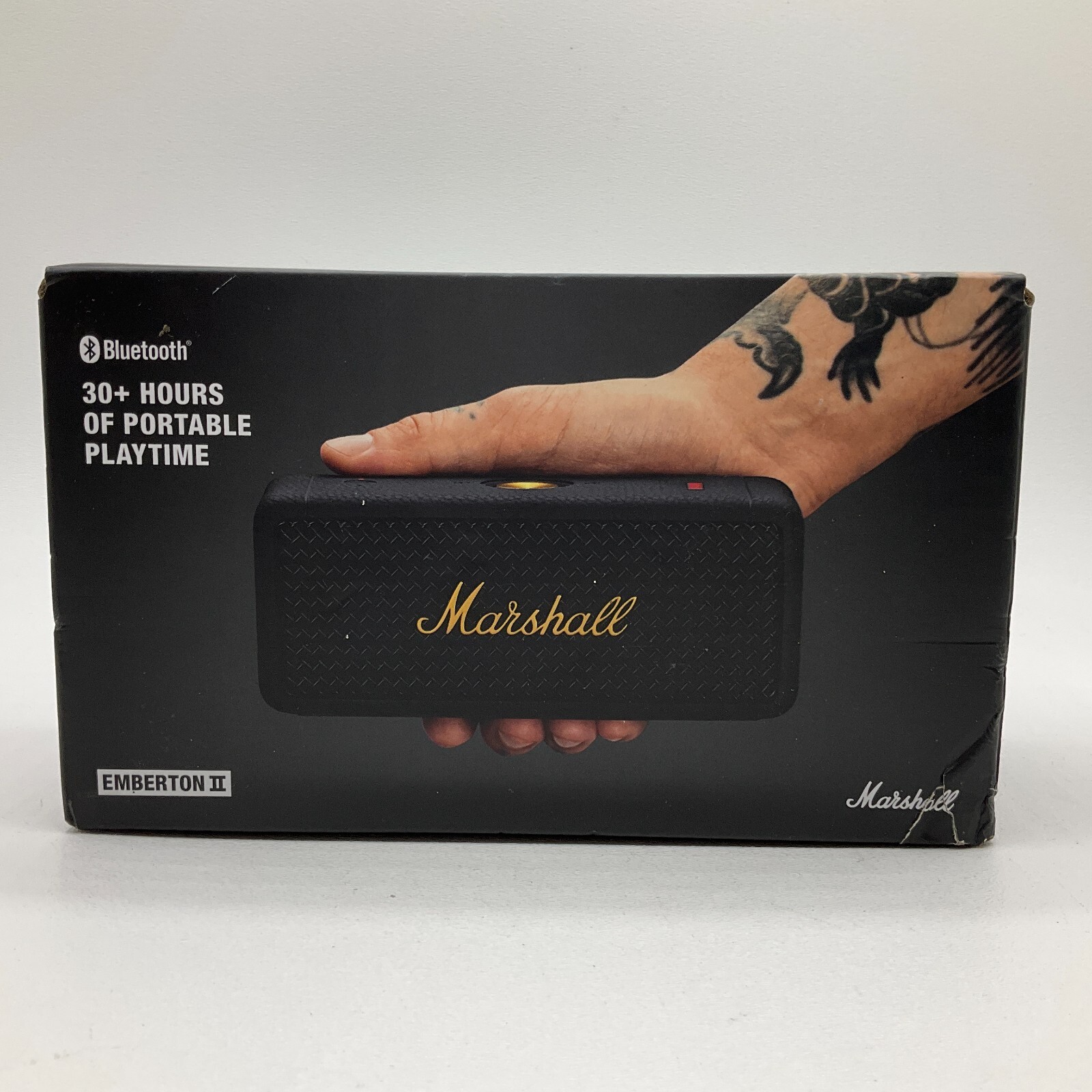 Marshall Emberton II Bluetooth Speaker Black and Brass 1006234 NEW Open Box