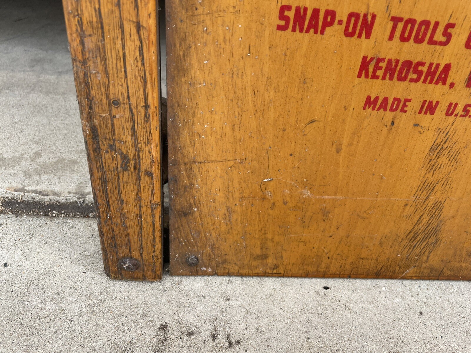 Vintage Snap On Garage Creeper Mechanics Dolly Model JC 12 Wooden ...