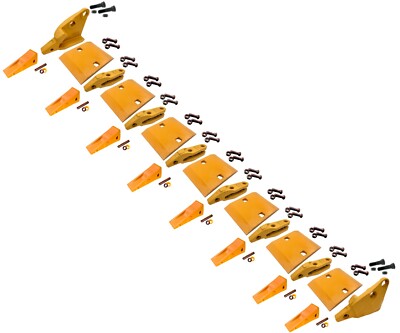 Bolt-on Bucket Adapter/Segment/Tooth Combo, Fits Many CAT 963, 953, 951 ...