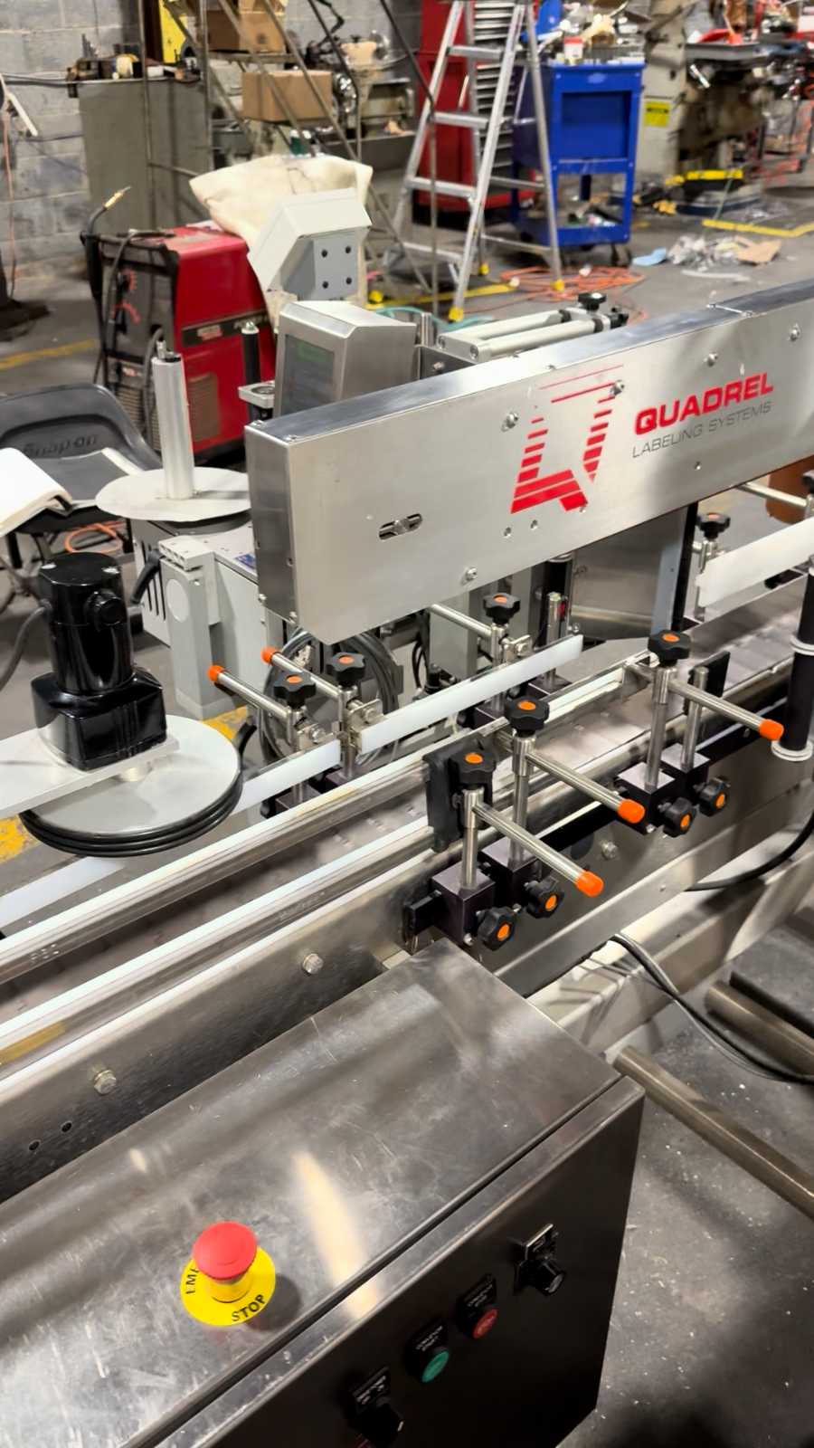 QUADREL Front/Back/Wrap Labeling Machine *W/ VIDEOJET Thermal Transfer ...