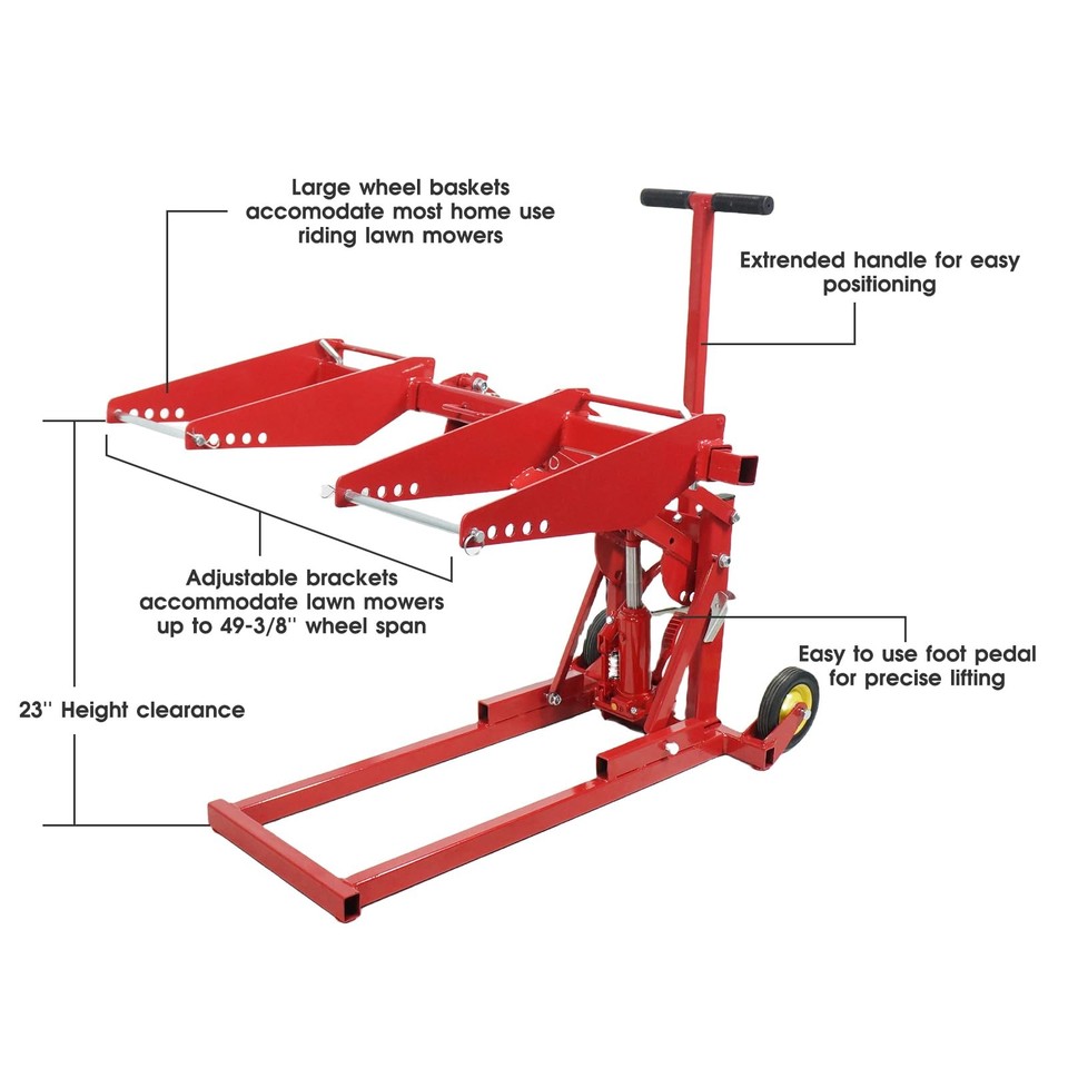 550lbs Easy Lawn Mower Lift Jack,Lawn Mower Lifting Platform for Lawn ...