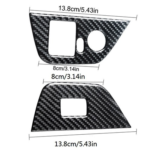 2x Carbon Fiber Door Lift Control Sticker Decal Trim for BMW Z4 E85 ...