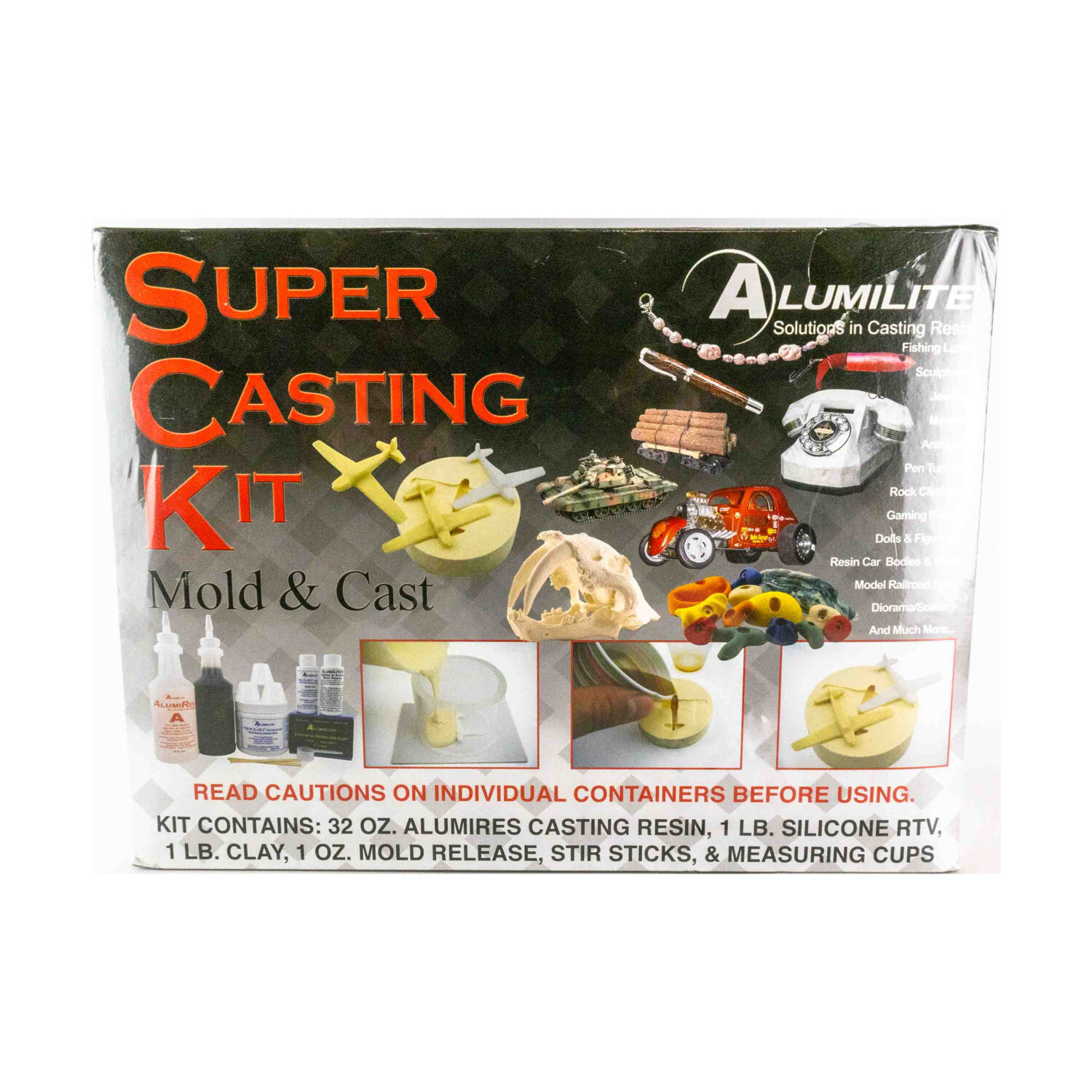 Alumilite Super Resin Casting & RTV Silicone Rubber Mold Making Kit for ...