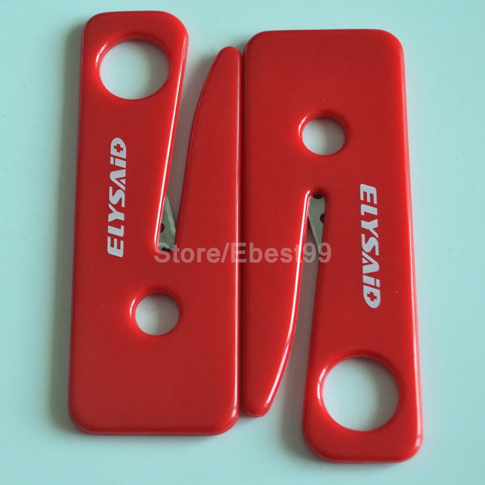 5pcs Seat Belt Cutters Stainless Steel Razor Blade Emergency Seatbelt ...