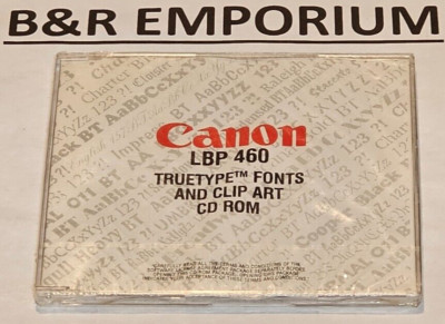 Canon LBP 460 Truetype Fonts and Clip Art - (???? Canon) - New, Sealed ...