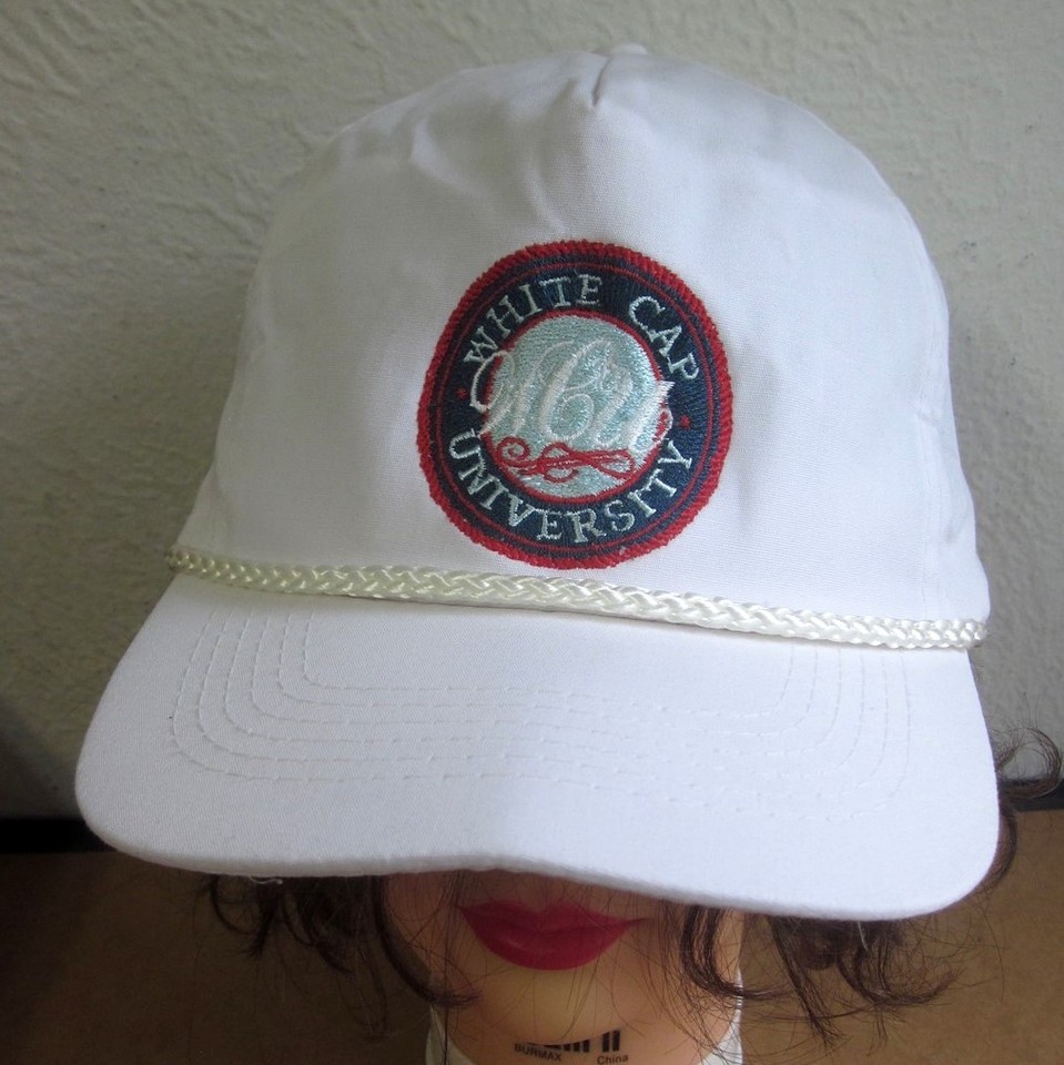 WHITE CAP UNIVERSITY baseball hat Silgan Closures seal cap WCU vacuum ...