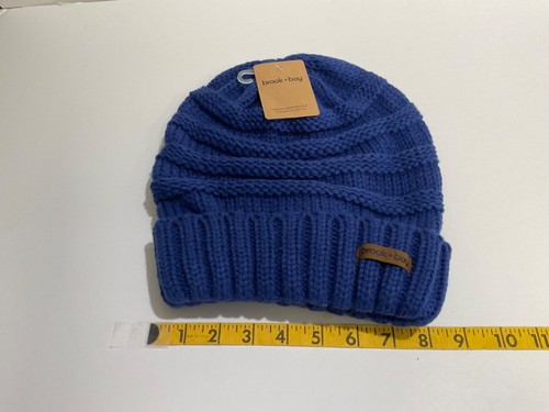 Beanie, Brook and Bay chunky cable knit, blue unisex, New in pkg ...