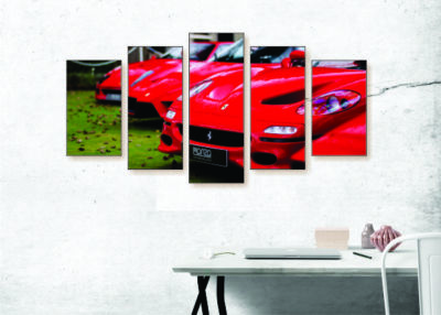 Ferrari Row Canvas Print Set - Ready To Hang Ferrari Wall Art Ferrari ...