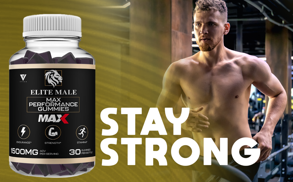 (5 Pack) Elite Male Max Gummies EliteMale Max Gummy Supplement (5 Month ...