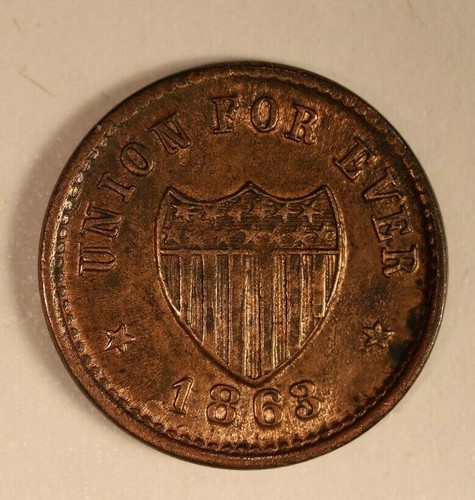 1863 Monitor Union For Ever Patriotic Civil War Token b6e | eBay