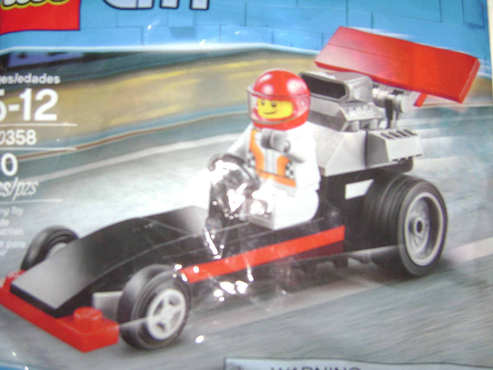 NEW LEGO CITY 30358 DRAGSTER RACING CAR SET KIT W/ MINIFIG SEALED IN ...