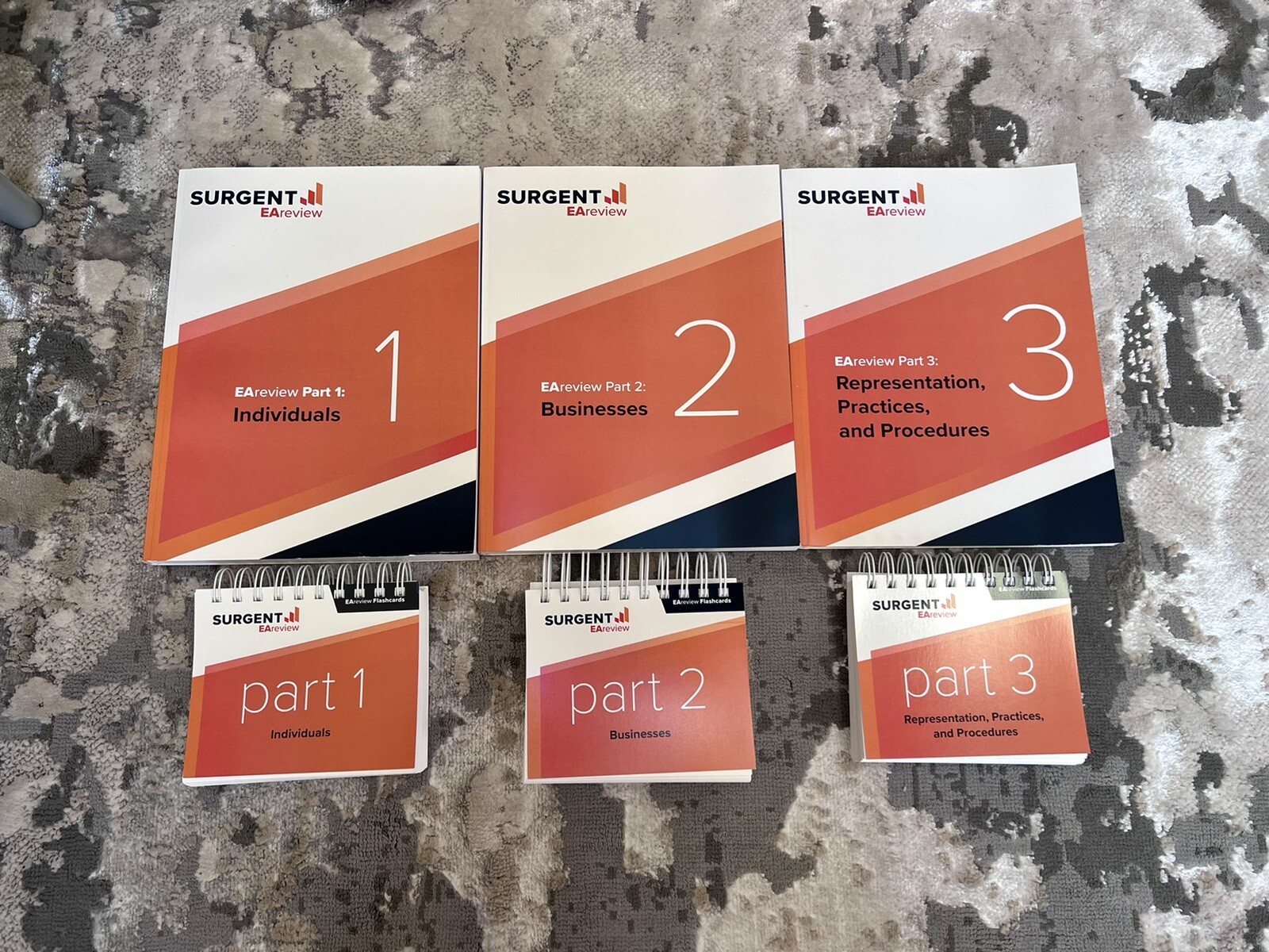 SURGENT 2021 EA Exam Review 3 set Books and 3 set Flashcards | eBay