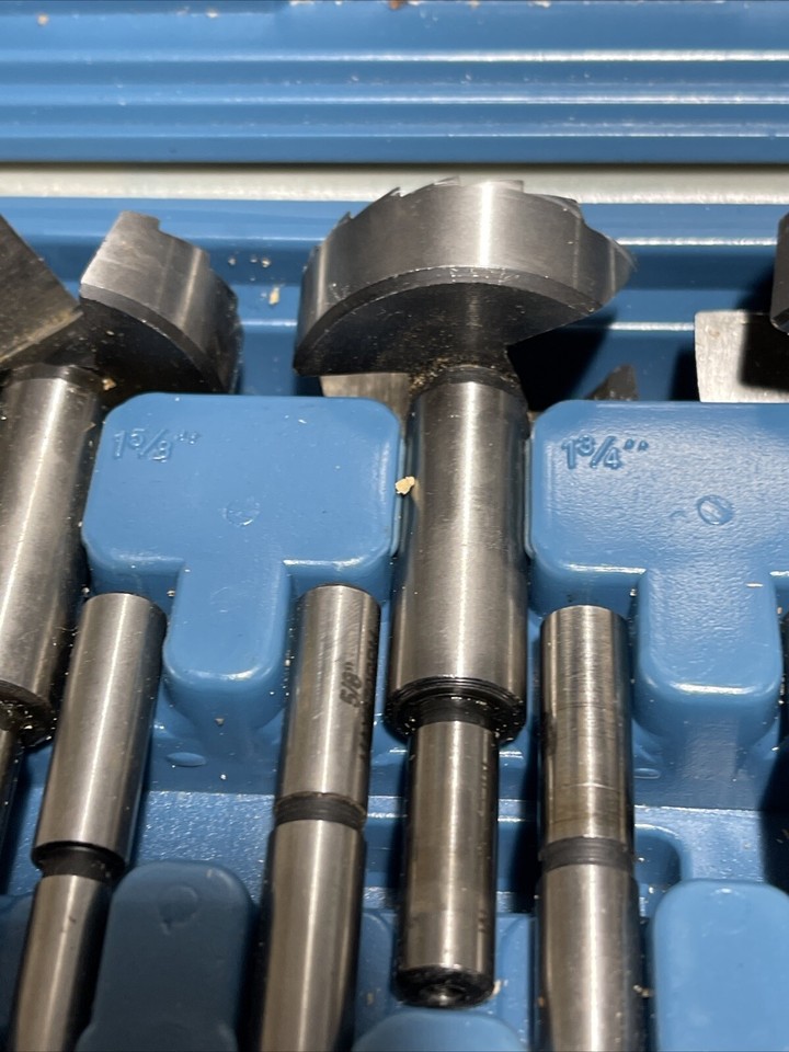 ROCKLER 16-Piece Precision Forstner Bit --Set in Case --1/4"-2 1/8" | eBay