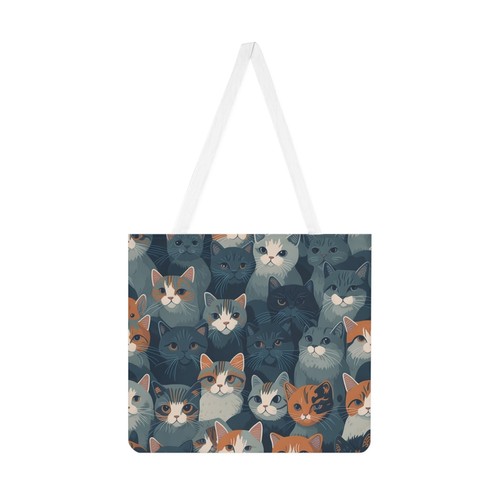 Judgemental Side-Eye Cat Tote - multi-colour cats | eBay UK