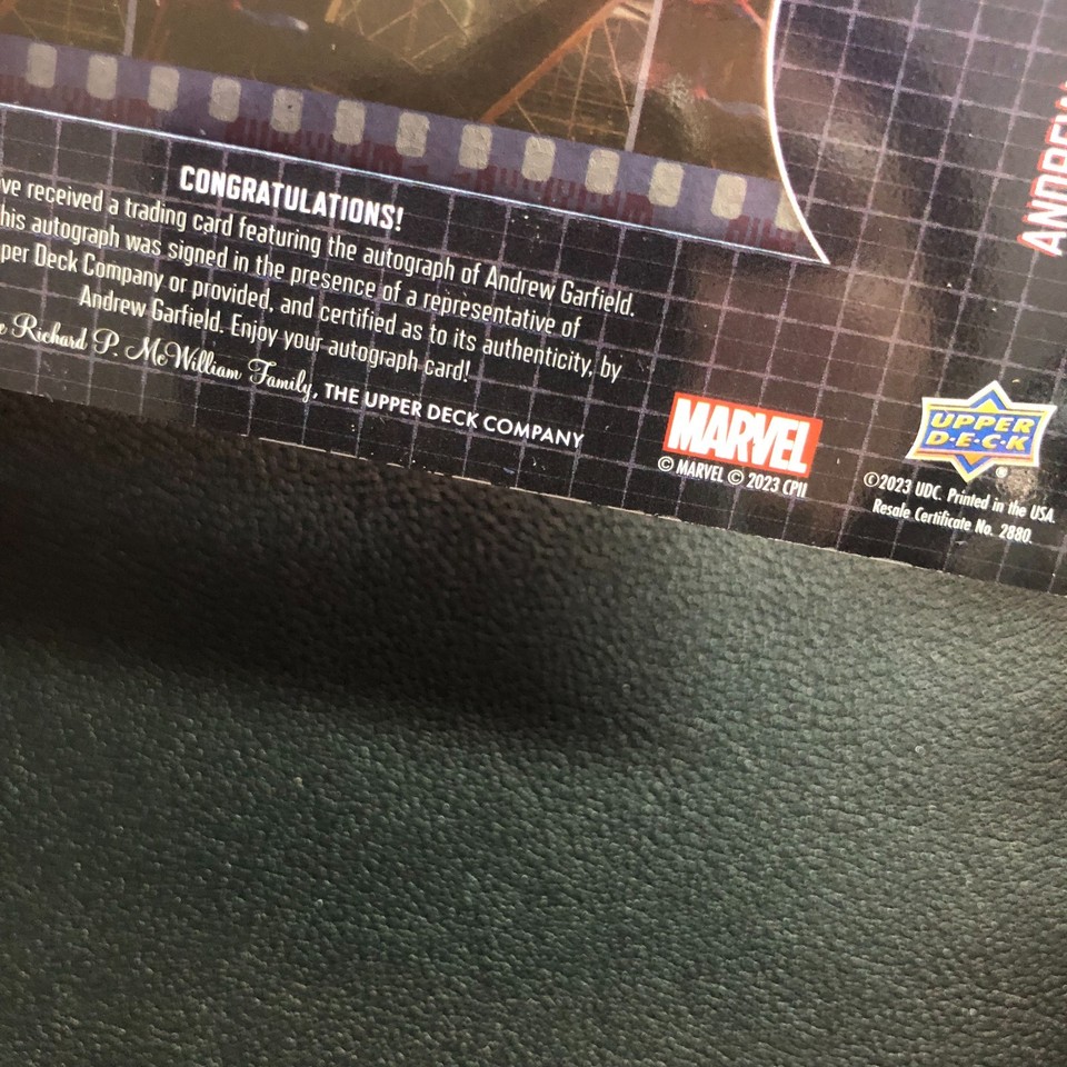 2023 UD Spider-Man No Way Home the Multiverse Is Real Auto Andrew ...