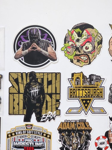 Pro Wrestling Crate Sticker Patch & Magnet Lot Of 22 | eBay
