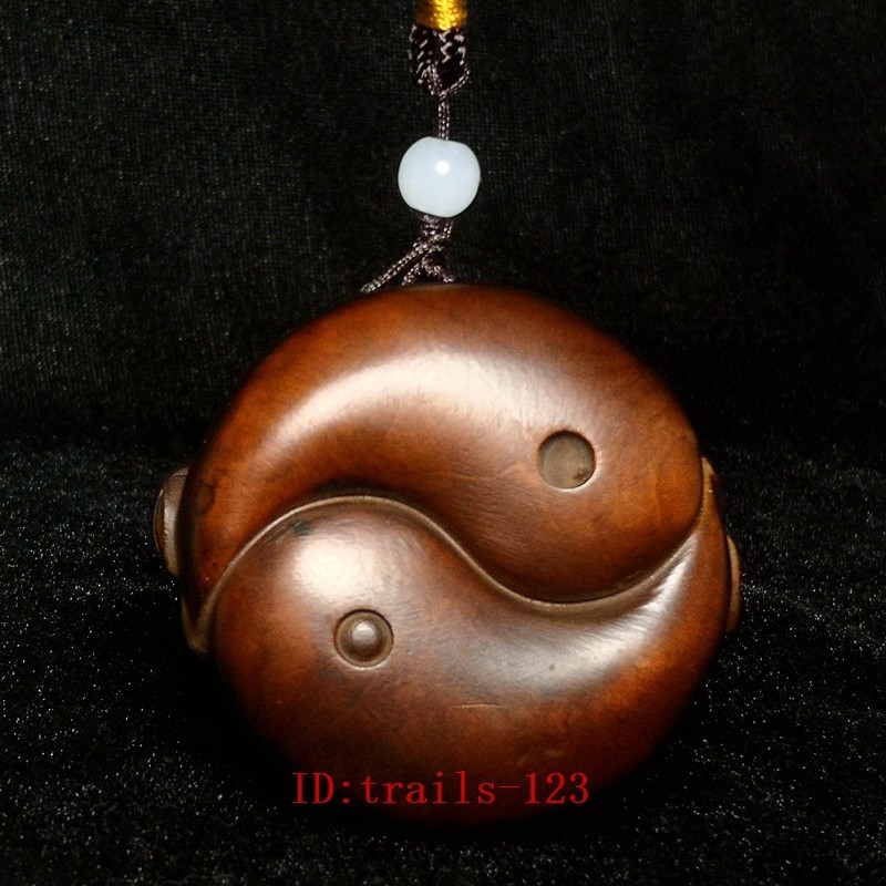 2 Inch Old Chinese boxwood hand carved Two cow Figure statue netsuke ...