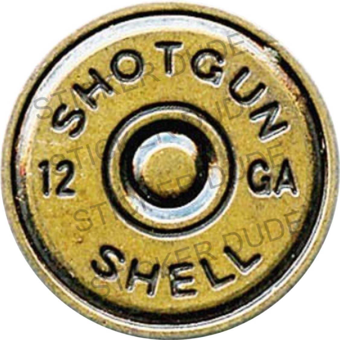 TWO x 12 GUAGE SHOTGUN SHELL BULLET STICKER DECAL WINCHESTER REMINGTON ...