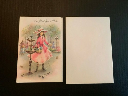 Vintage 1960's So Glad You're Better Greeting Card Unused | eBay