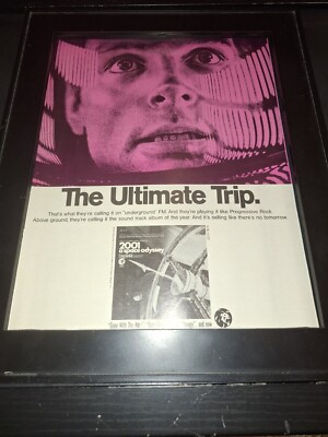 2001 A Space Odyssey Rare Original Soundtrack Promo Poster Ad Framed ...