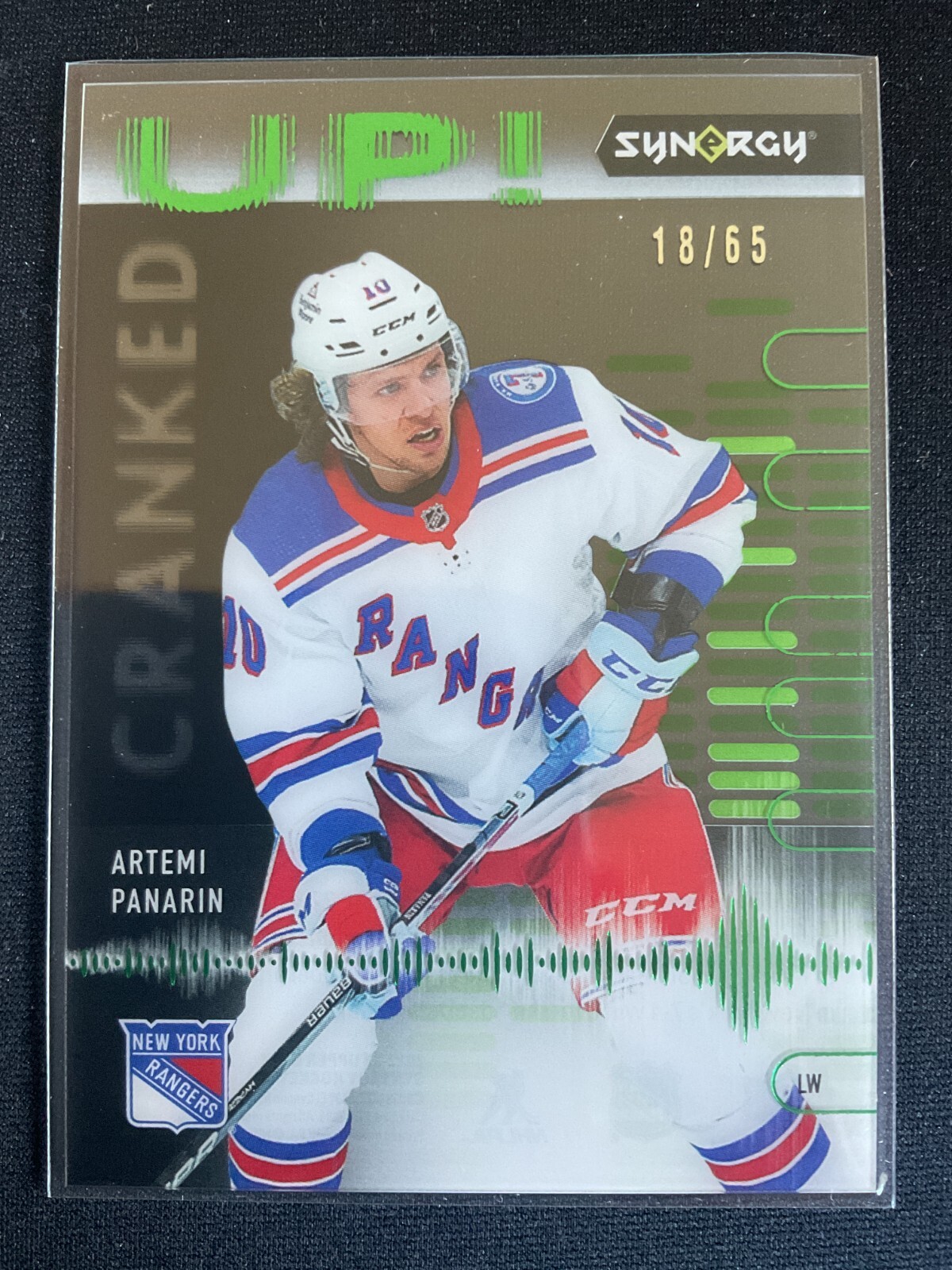 Artemi Panarin 2022-23 Upper Deck Synergy Cranked Up Green Parallel ...