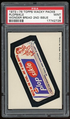 1974 Topps Wacky Packages Sticker Plopsikle Wonder Bread 2nd PSA 9 | eBay