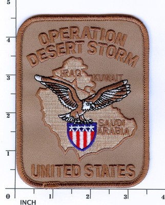 Operation Desert Storm UNITED STATES tan PATCH ! Army/USMC/USN/USAF ...