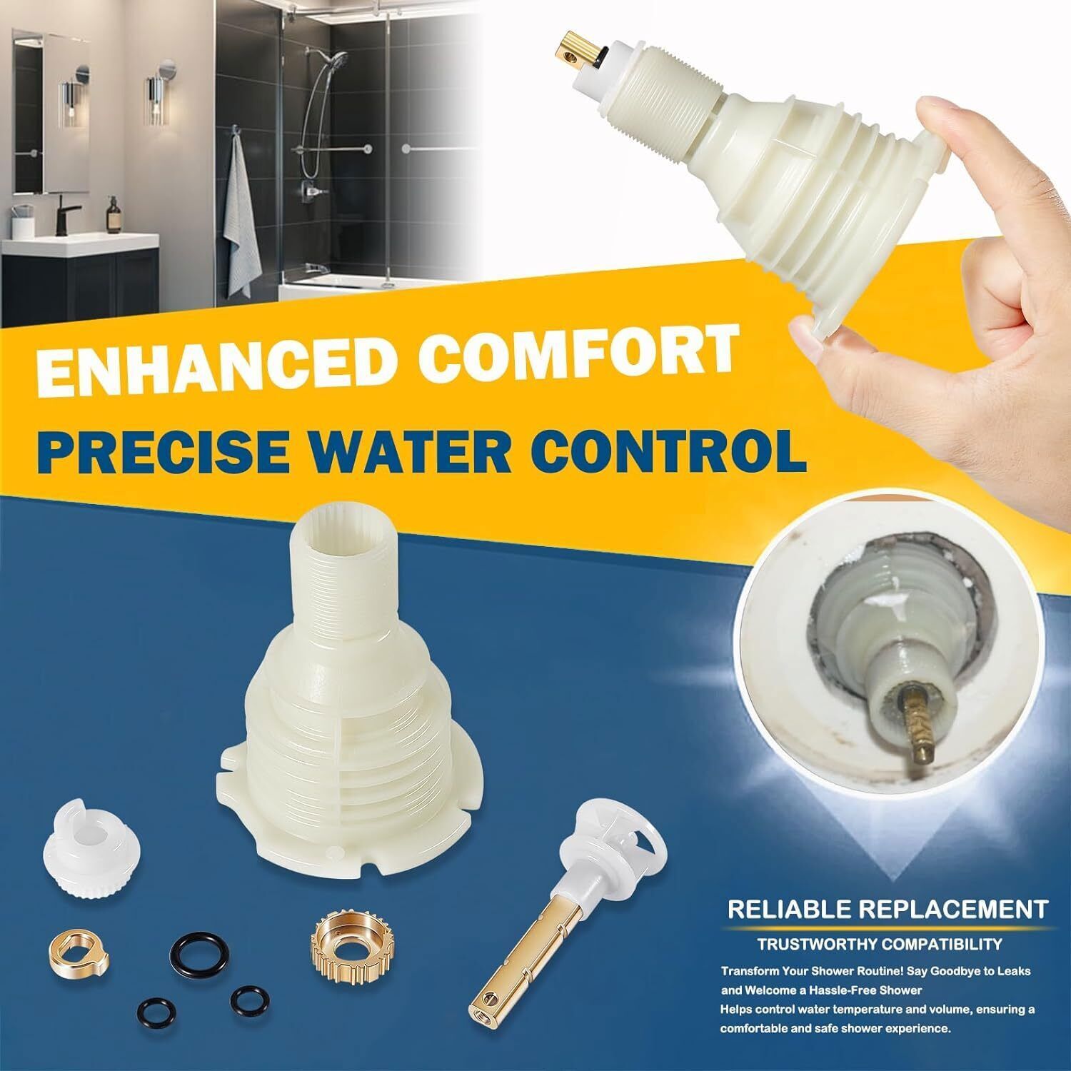 RP26755 Cartridge Top Assembly Sleeve for Delta 2300 Series Two-Handle ...