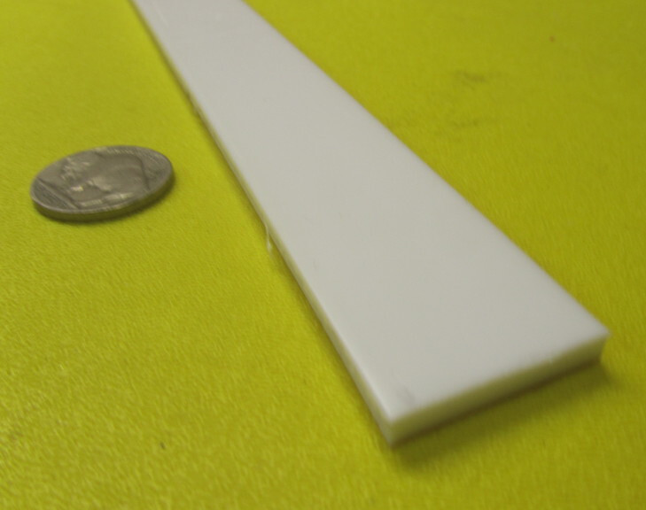 Teflon PTFE Virgin Bar 3/16" - .188" Thick x 1.00" Wide x 24" Long ...
