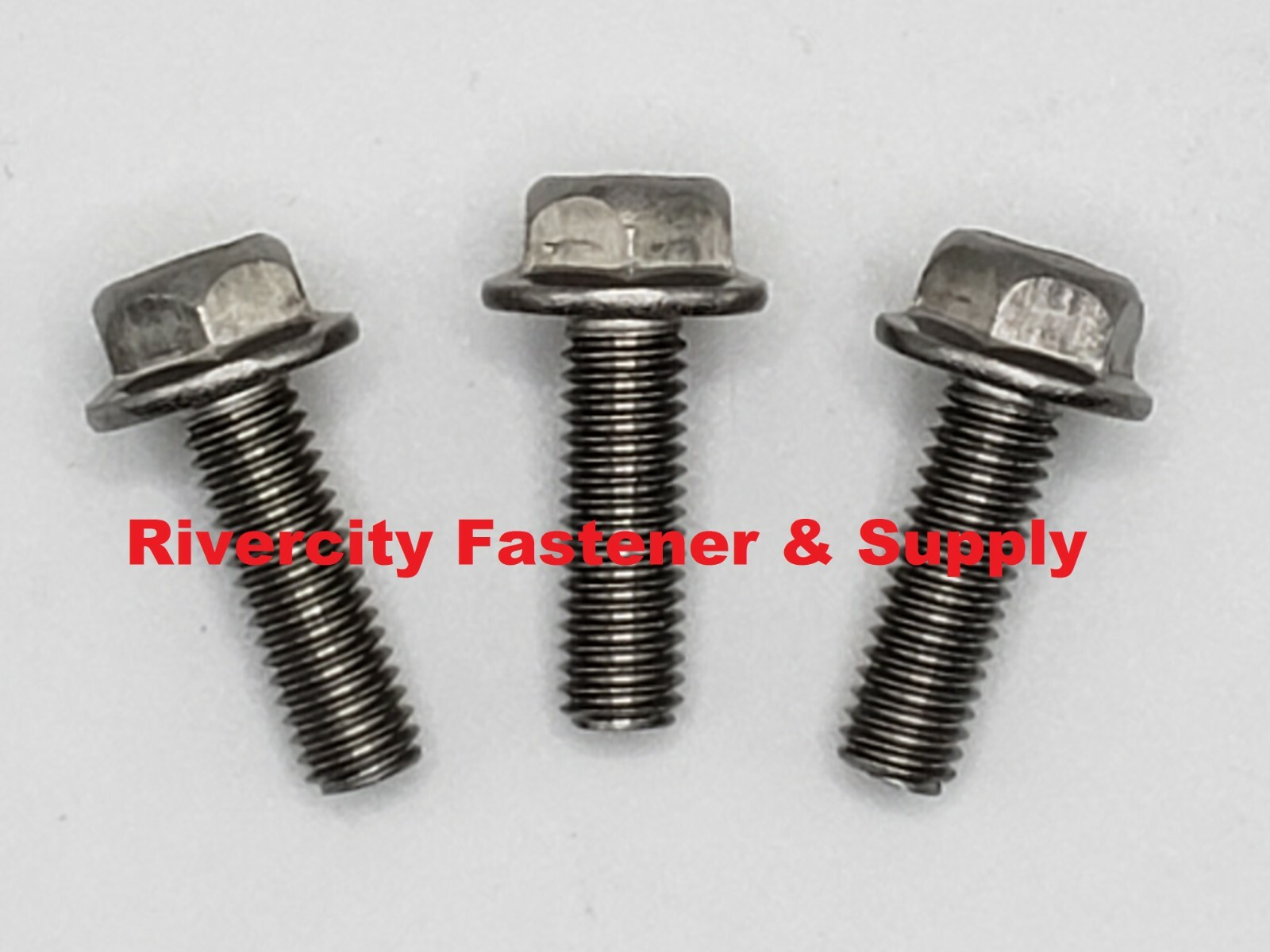 (5) M5-0.8x16 Stainless Hex Flange Bolts / Screws M5x0.8x16 with a 8mm ...