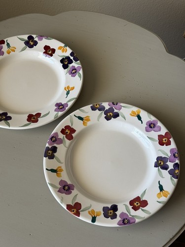 Emma Bridgewater Wallflower Purple Dinner Plate Flowers Seconds Lot of ...