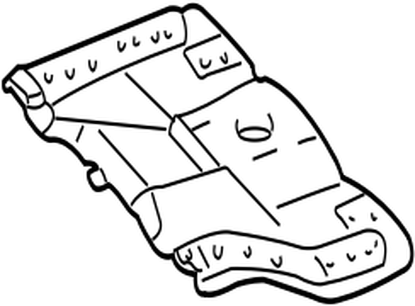 51406-35010 Toyota Cover sub-assy, engine under, no.2 5140635010, New ...