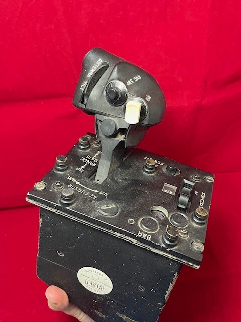 F-104 STARFIGHTER RADAR STICK QUADRANT MILITARY JET AIRCRAFT COCKPIT ...