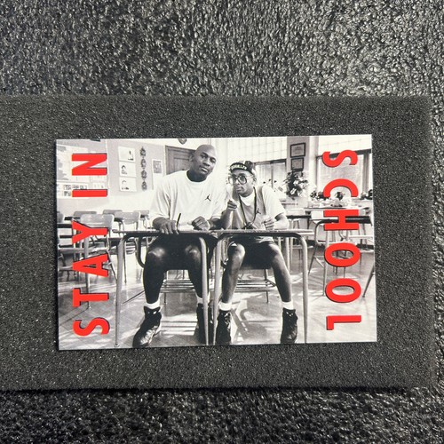 1991 Nike Trading Cards #4 Stay in School Michael Jordan Spike Lee | eBay