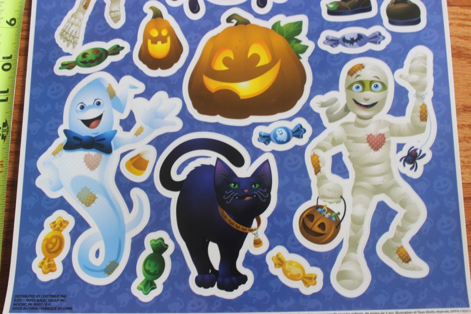 Color Cling Window Decorations Halloween Frankenstein Ghost Mummy | eBay