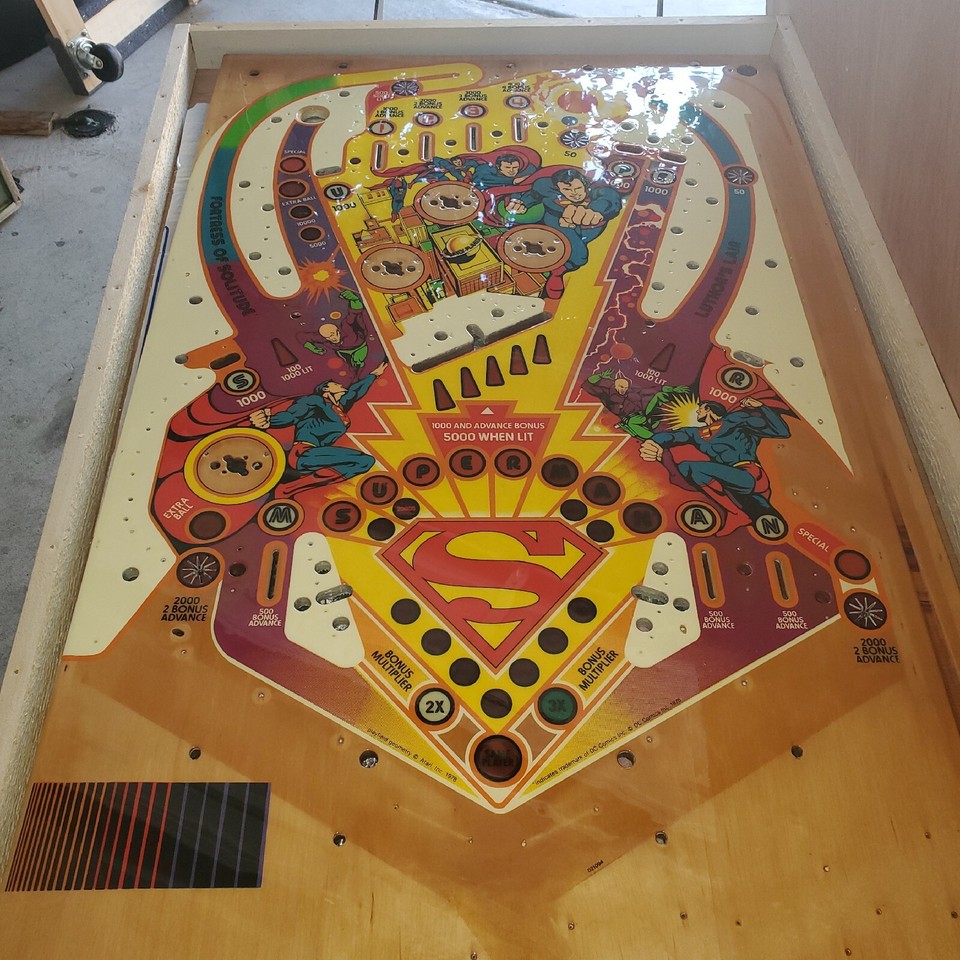 Superman Pinball Playfield | eBay